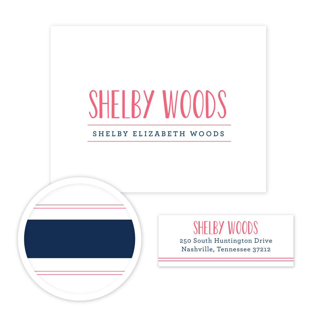 Simply Preppy Stationery Set - Small – SororityPackets.com