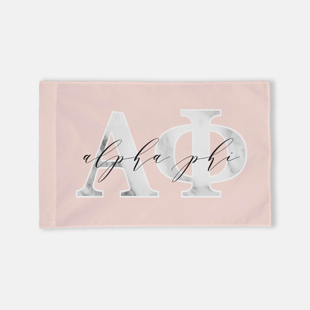 Horizontal Greek Letter Flag – SororityPackets.com