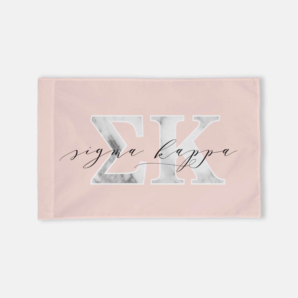 Horizontal Greek Letter Flag – SororityPackets.com